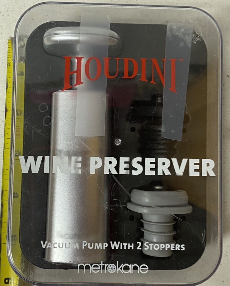 Houdini Wine Preserver with vacuum pump and ONE stopper SW40 | eBay