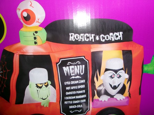 HALLOWEEN inflatable 9ft roach coach brand new factory sealed . | eBay