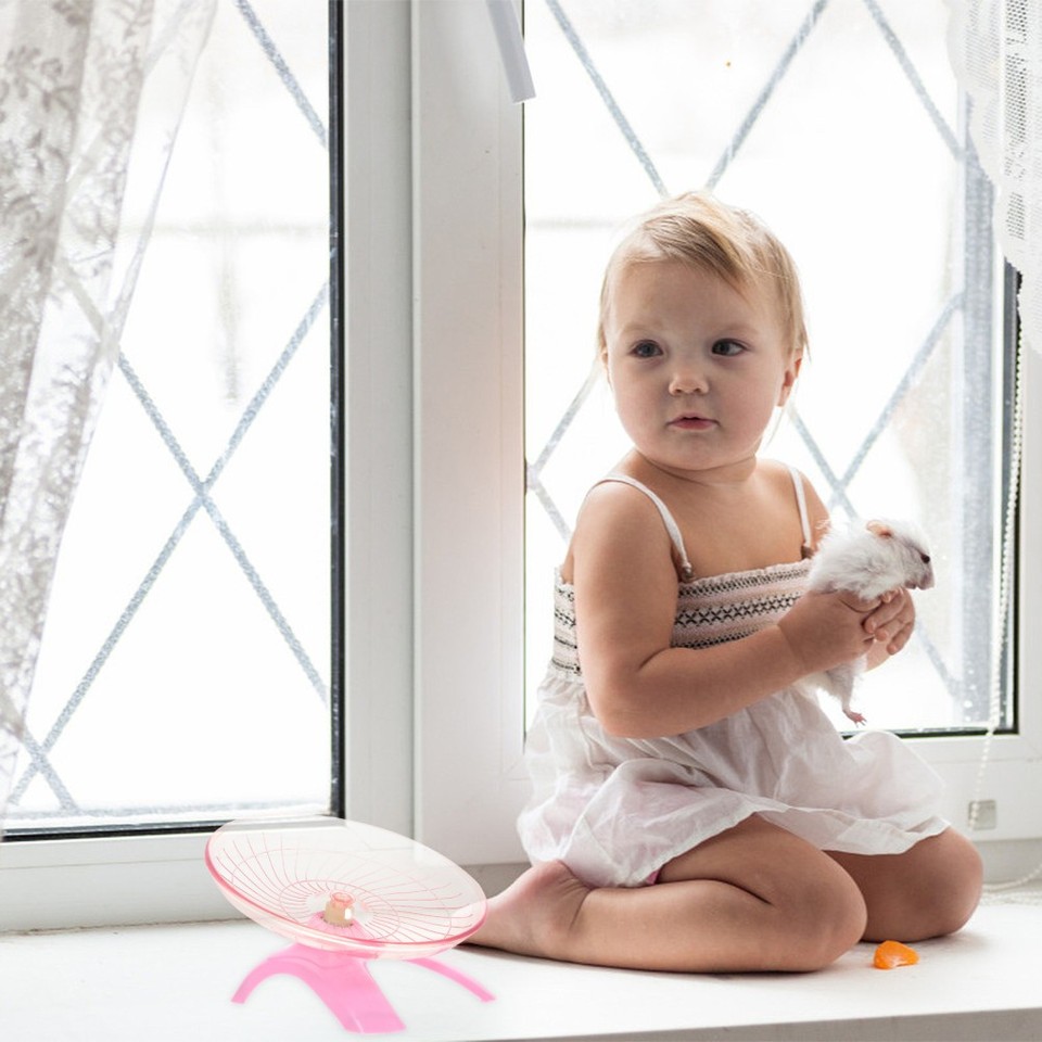 Hamster Flying Saucer Exercise Running Wheel for Gerbils Non Disc Pet ...