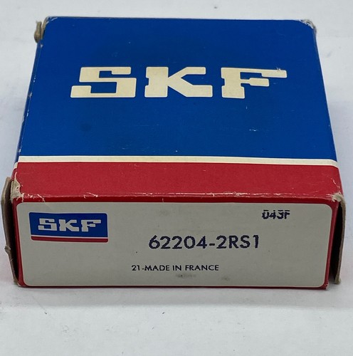 SKF 62204-2RS1 Deep Groove Ball Bearing, Bore 20mm Width 18mm | eBay