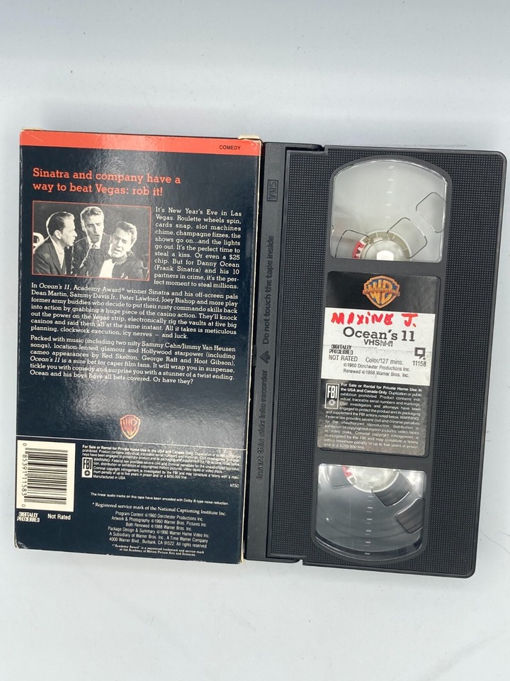 Ocean's 11 (1960), VHS Movie, Warner Home Video (1990), Rat Pack ...