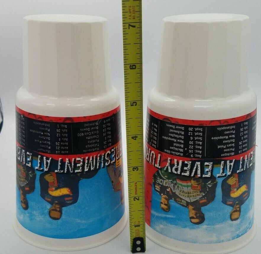 Lot of 2 1998 Coca-Cola NASCAR Drinking Cup "Refreshment at Every Turn ...