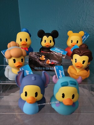 2.5" Disney Rubber Ducks- Mickey, Donald, Pooh, Belle, Cinda, Sully ...