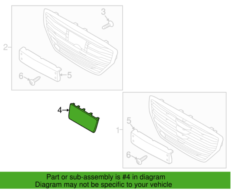 GENUINE AUTO CRUISE SENSOR COVER FITS 2018-2020 GENESIS G80 # 86355 ...