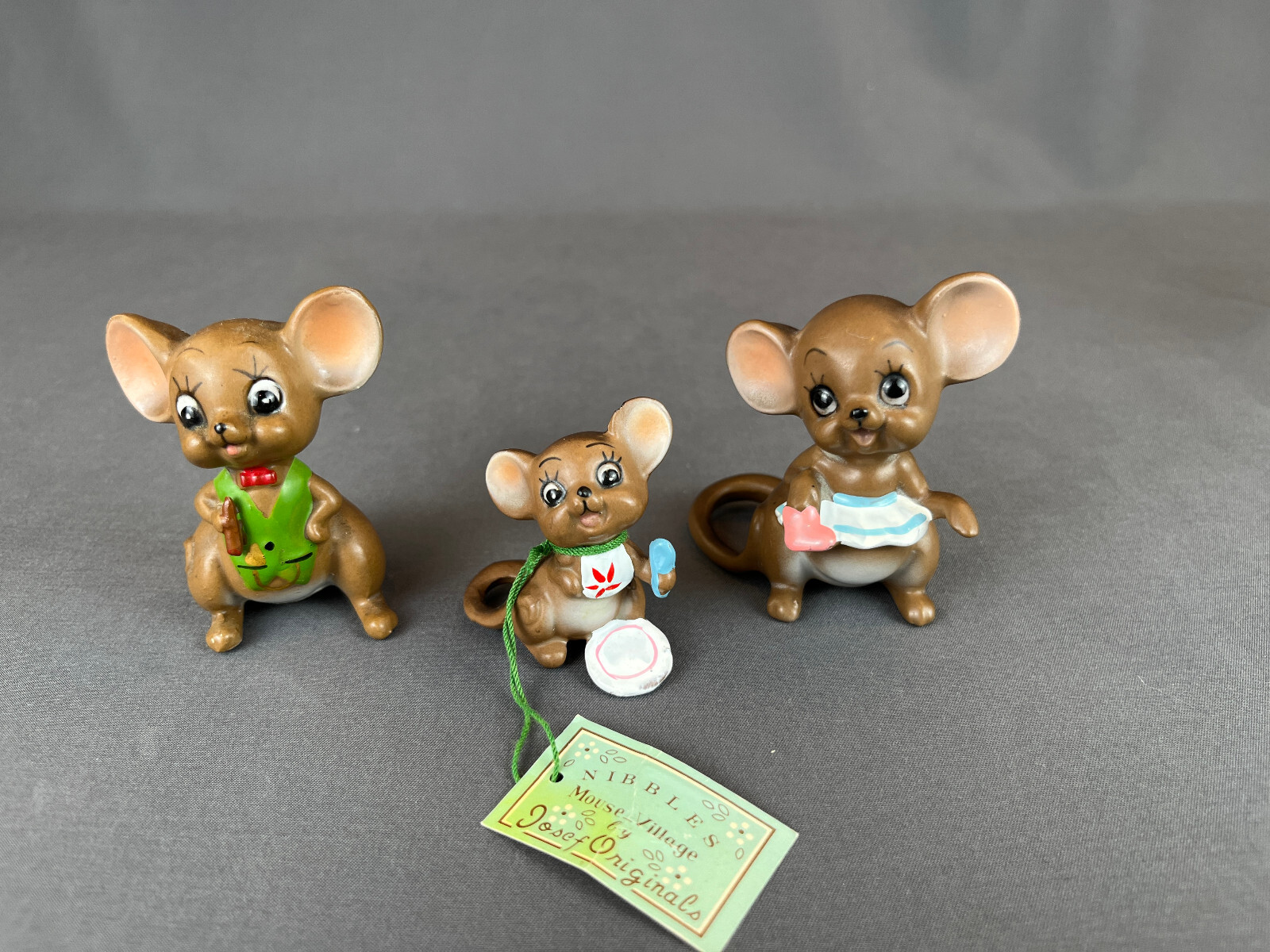 5 Pc Josef Originals MICE MOUSE VILLAGE Assorted Figurines Milky Way ...