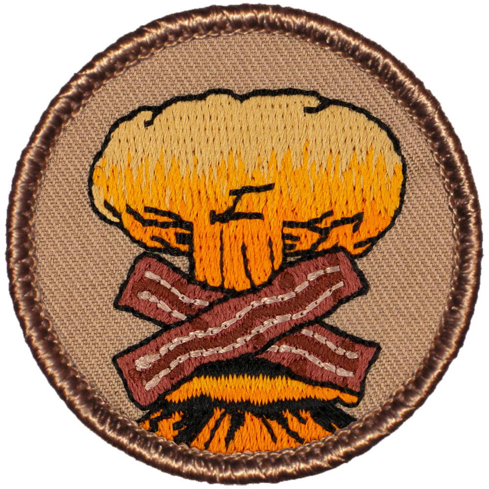 Nuclear Bacon Patrol Patch - 2" Round Embroidered Patch | eBay
