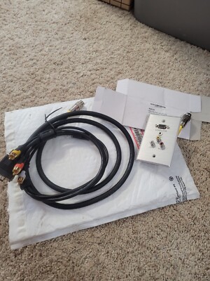 42320 RapidRun System Wallplate HD15 pin VGA+3.5 mini +3 RCA 6' HD ...