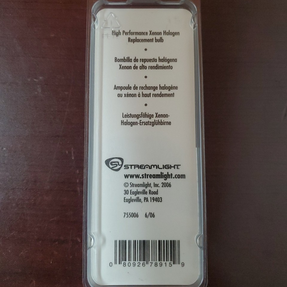 Streamlight Xenon Replacement Bulb 78915 Fits Stinger HP & Stinger XT ...