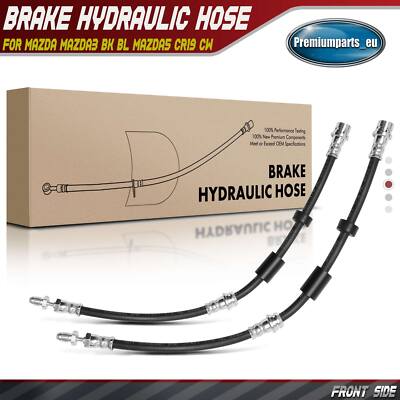 2x Brake Hoses Front for Mazda Mazda3 BK BL Mazda5 CR19 CW 2003-2022 ...