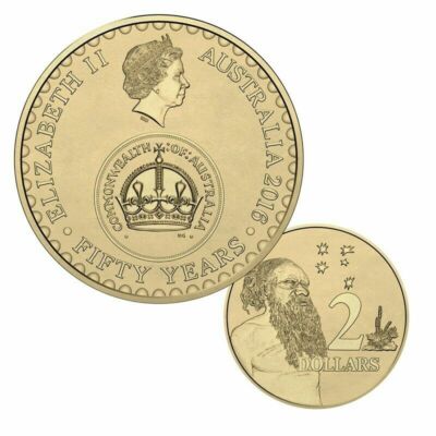 AUSTRALIA 2016 . $2 DOLLAR COIN CHANGEOVER . 50TH ANNIVERSARY ...