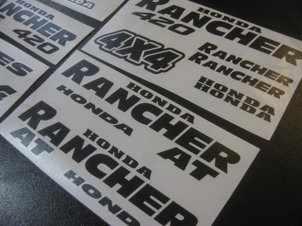 Decal Sticker Graphics Kit for Honda 420 Rancher AT/ES Plastics | Gloss ...