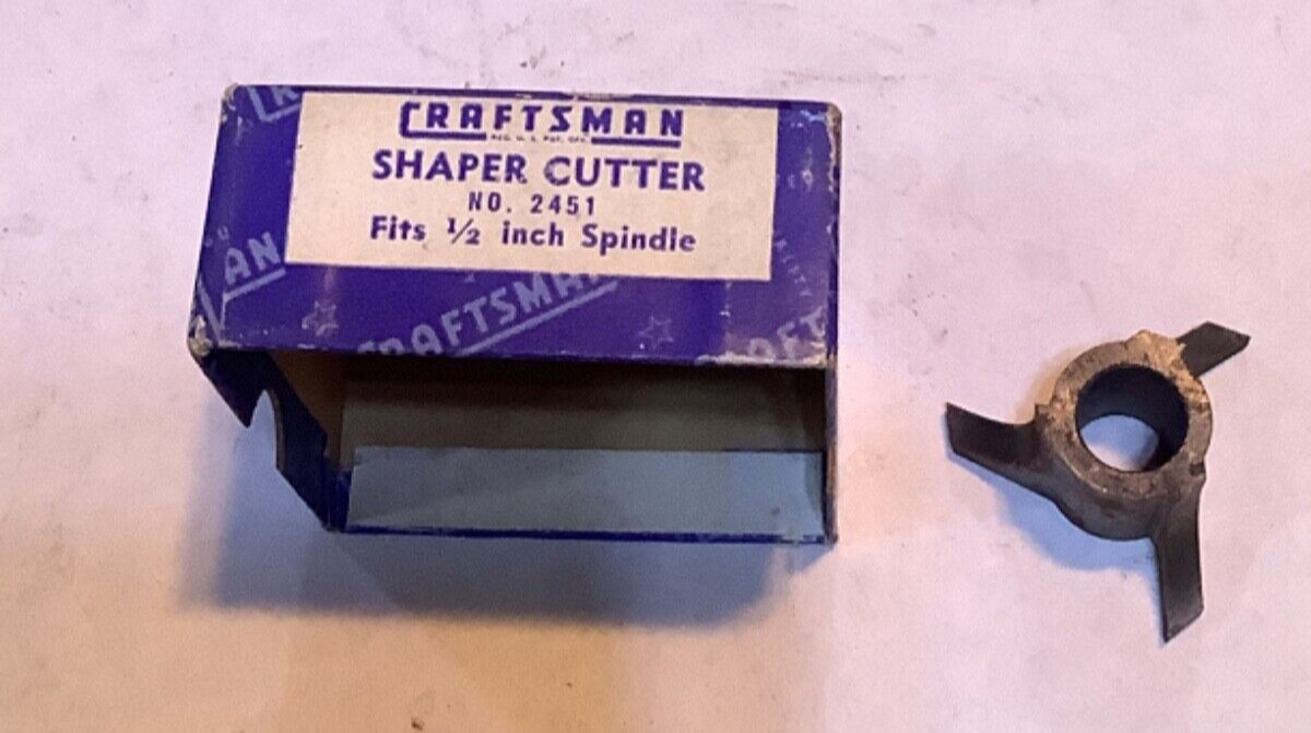 Vintage Craftsman shaper cutter 2451---1/2" spindle | eBay