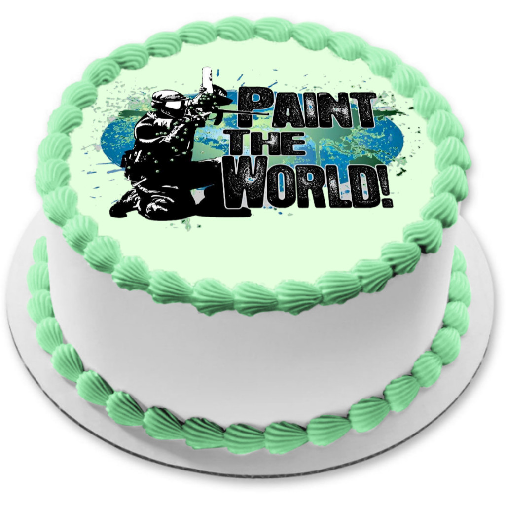 Paintball Cake Images
