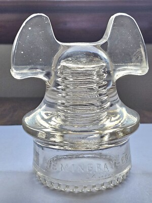 Rarer Super Shape Hemingray 60 Clear Mickey Mouse Ear Insulator | eBay