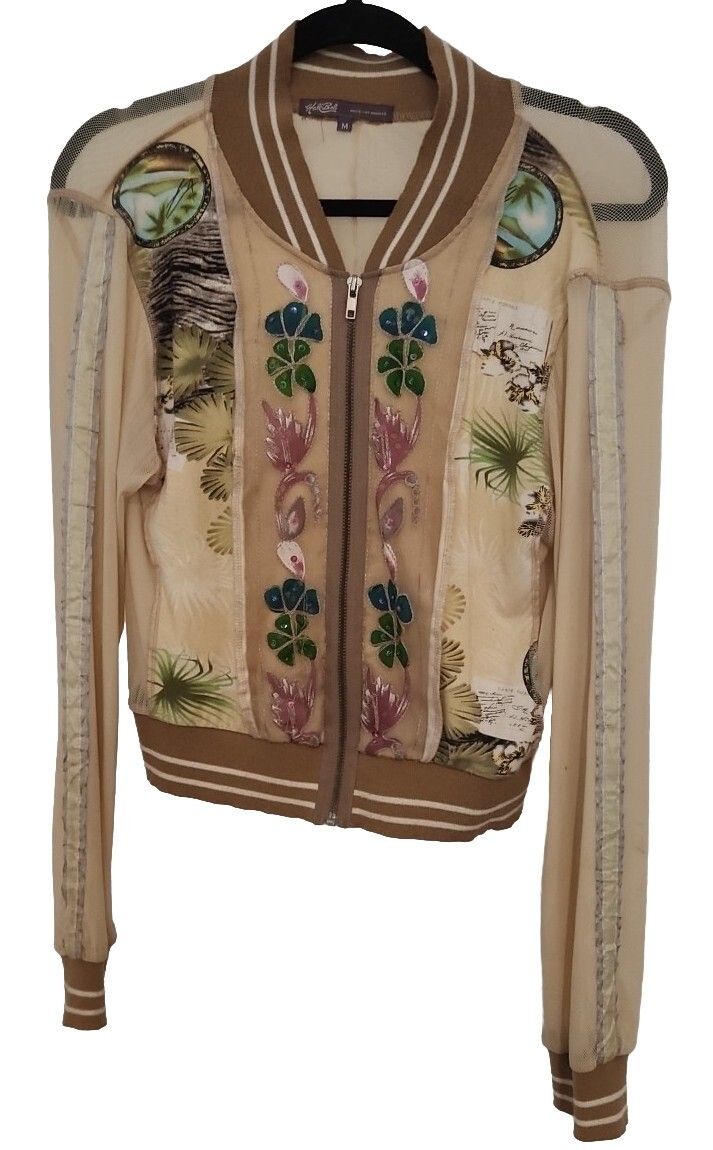 RARE Hale Bob BOHO Embroidered Floral Net Mesh Sequin… - Gem