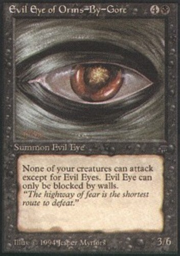 [1x] Evil Eye of Orms-By-Gore - Slight Play, English - Legends MTG Magic | eBay
