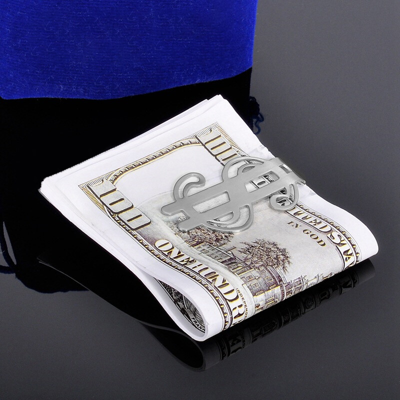 Slim Money Clip Stainless Steel Cash Bills Credit Clip New Dollar Clamp ...