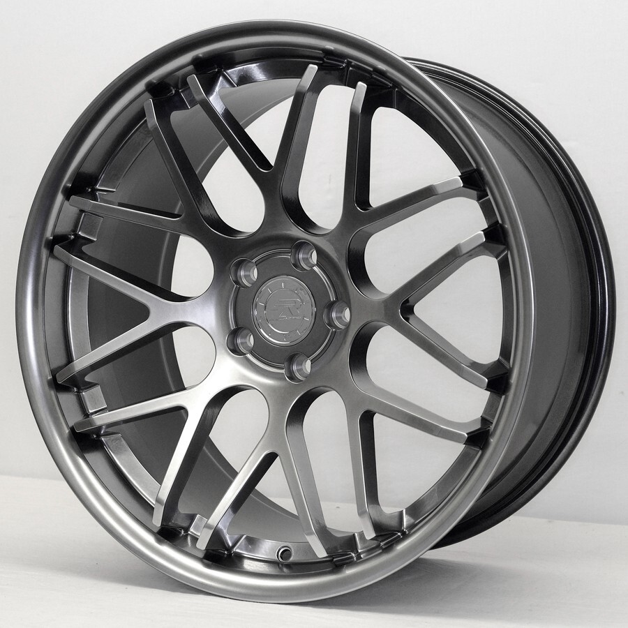 (Set-4) 20 Inch Platinum Downforce DC8 Wheels 20x8.5 20x10 Mustang 2005 ...