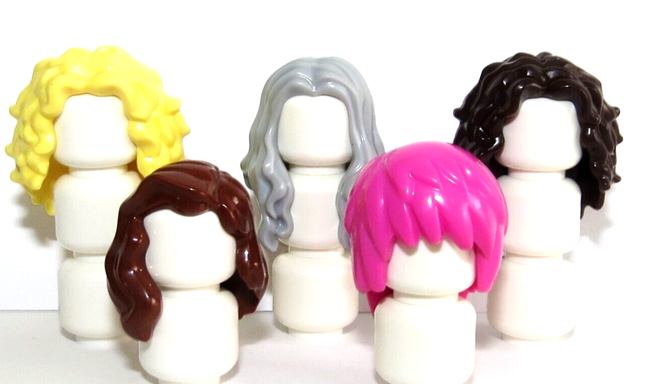 Lego 10 Hair Wig For Female Girl Minifigure Blonde Brown Black Ginger ...