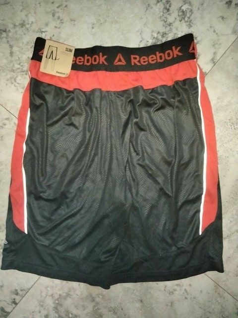 REEBOK SPORT FIREBALL Short MENS ATHLETIC SHORTS L Black Slim for sale ...