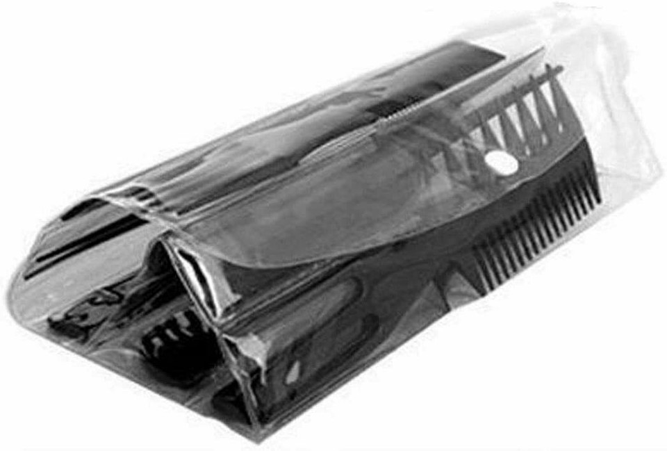 10 PCS HAIR STYLING COMB SET PROFESSIONAL BLACK HAIRDRESSING BRUSH ...