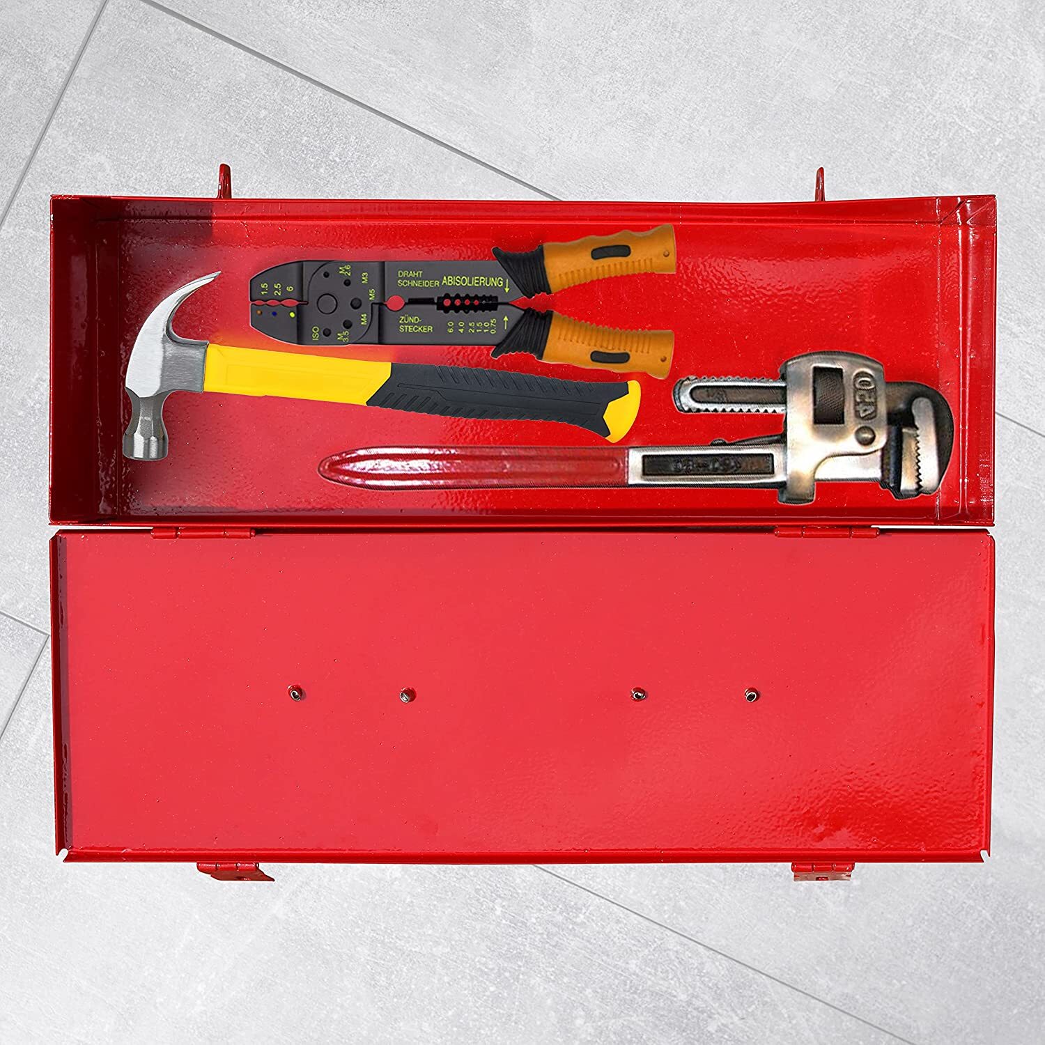 Tool Kit Box for Home and Garage Tool Box Without Tools Red | eBay