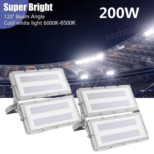 2x 200W LED Flood Light Outdoor Module Spotlight Garden Lamp Bright ...