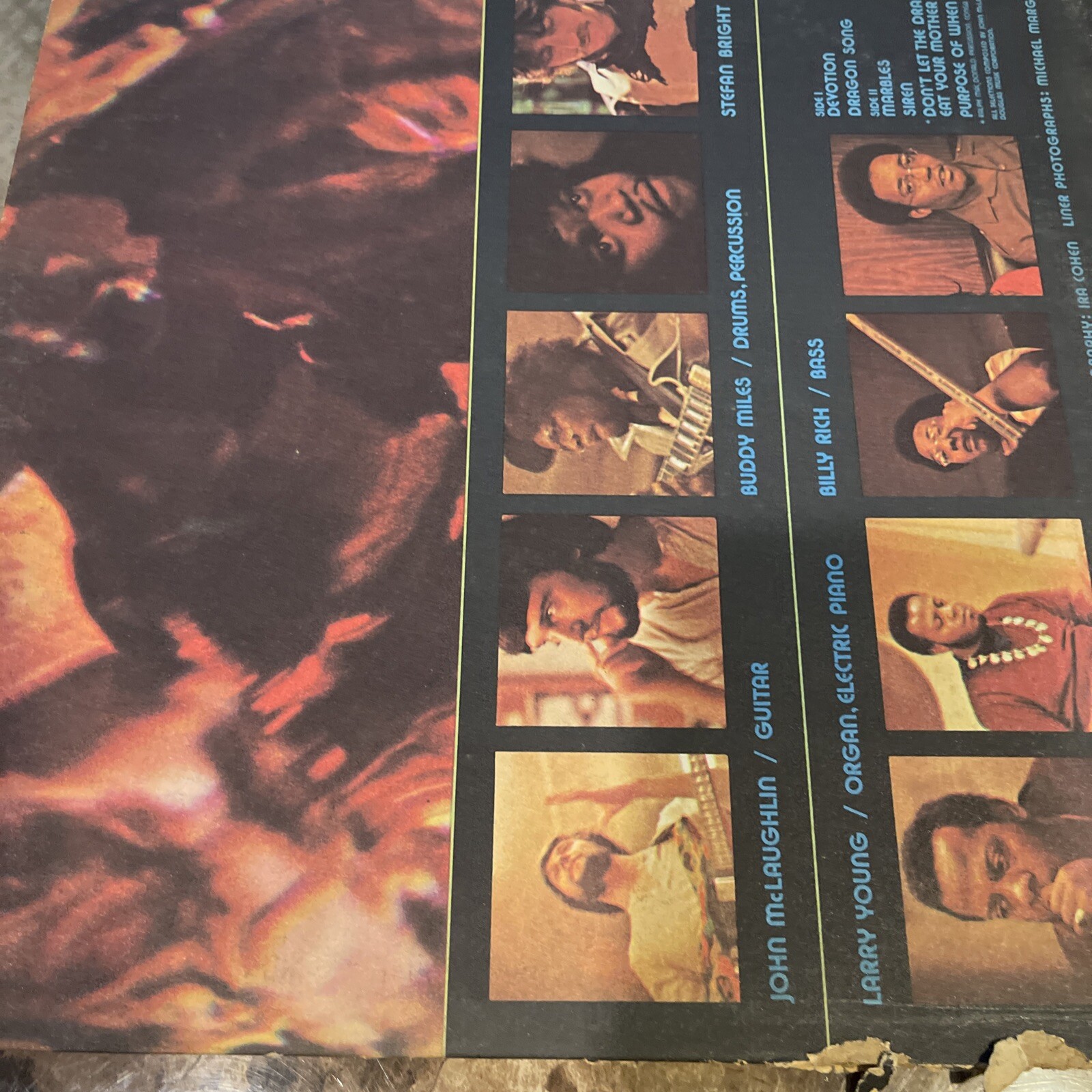 JOHN McLAUGHLIN- DEVOTION 1970 JAZZ ROCK GUITAR GENIUS GATEFOLD COVER ...