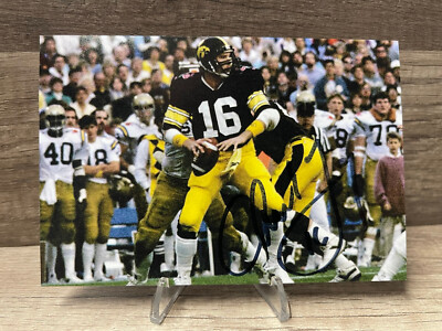Chuck Long Iowa Hawkeyes Hand Signed 4x6 Photo TC46-1910 | eBay
