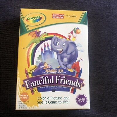 CRAYOLA Fanciful Friends Cd Rom Ages 3-7 | eBay