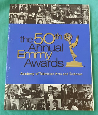 The 50th Annual Emmy Awards Program Blue Cover (1998, ATAS) Rare | eBay