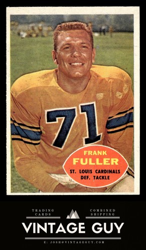 1960 Topps #111 Frank Fuller RC Vintage St. Louis Cardinals Football ...