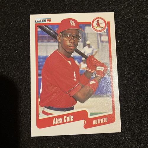 1990 Fleer # 244 ALEX COLE Rookie Indians Cardinals Baseball Card ! | eBay