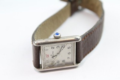 .925 Silver Zenith Tank Style Watch Hand Wind UNTESTED | eBay