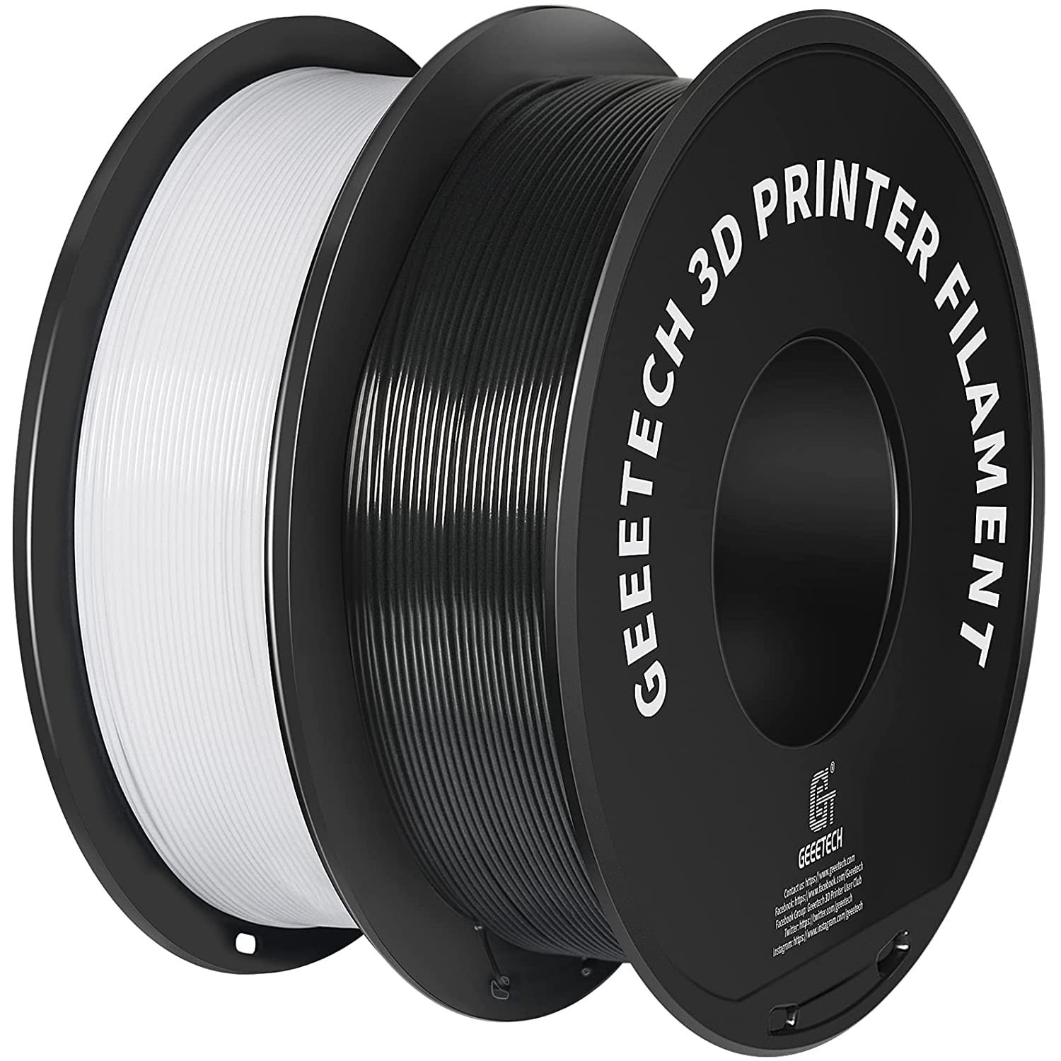 Geeetech 1.75mm PLA 3D Printer Filament, Upgrade Tidy Winding Tangle ...