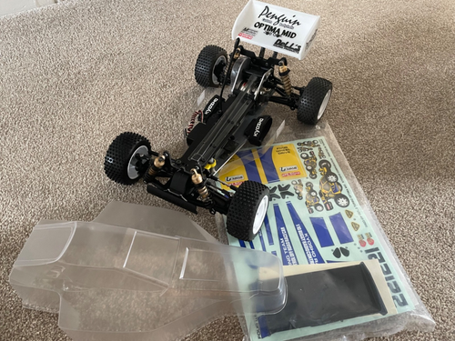 Optima mid kyosho swb rebuilt original new shell, stickers | eBay UK