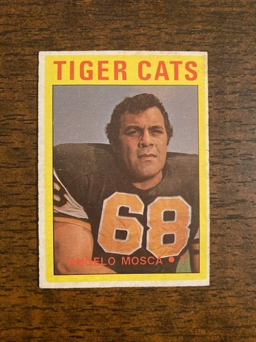 1972 O-Pee-Chee CFL Set break OPC #7 Angelo Mosca - Hamilton Tigers ...