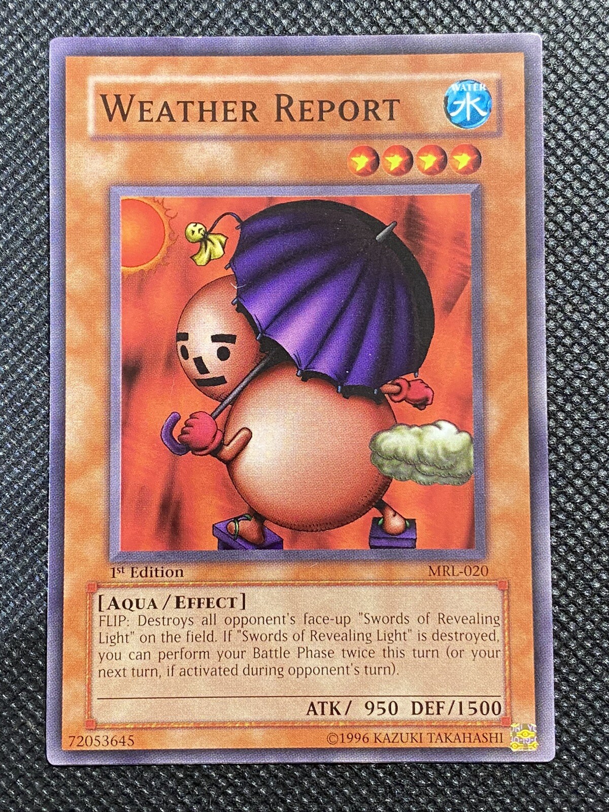 YuGiOh! - Weather Report MRL-020 Common 1st Edition Near Mint Magic ...
