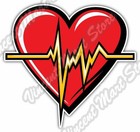 Heart Beats Cardiology Doctor Love Gift Car Bumper Vinyl Sticker Decal ...