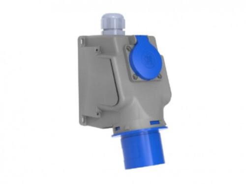 Camping Kombi-Wand-Stecker CEE 32A 230V 3-polig Caravan Boot IP44 ...