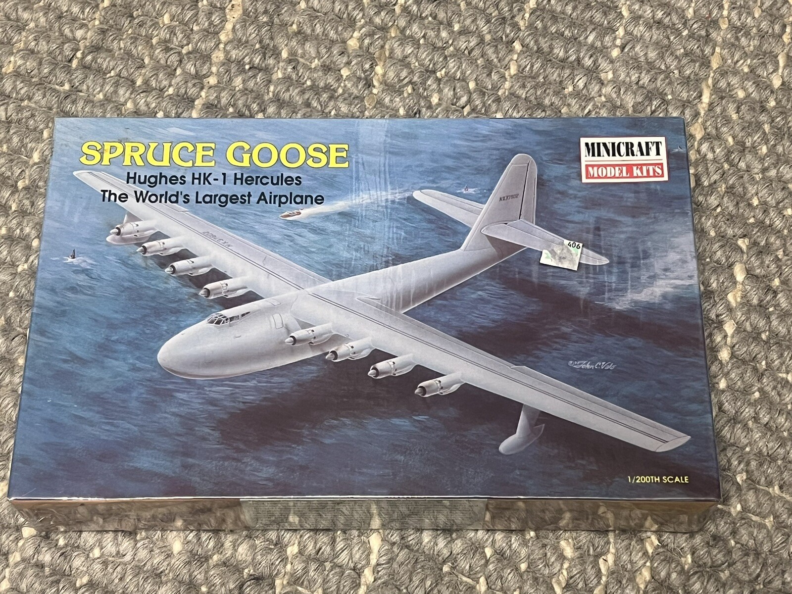 Vintage Minicraft Spruce Goose Hughes HK-1 Hercules Airplane Model Kit ...