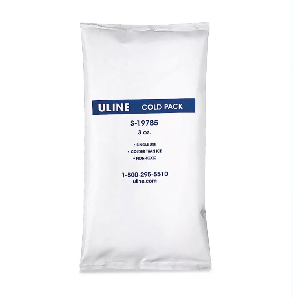 65x+Uline+Cold+Ice+Packs+3oz+S-19785+Case+Non+Toxic+Freezer+Gel+Lot for ...