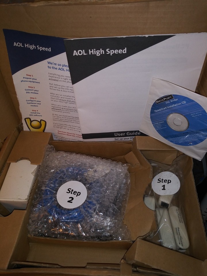 AOL High Speed DSL Modem Plus Installation CD | eBay