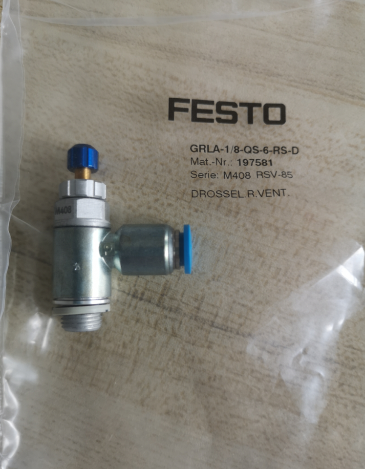 1PC NEW FESTO return orifice check valve GRLA-1/8-QS-6-RS-D 197581 #YY0 ...