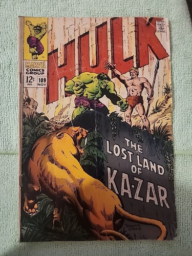 The Incredible Hulk #109 Nov 1968 Marvel Comic. A Box 12 | eBay