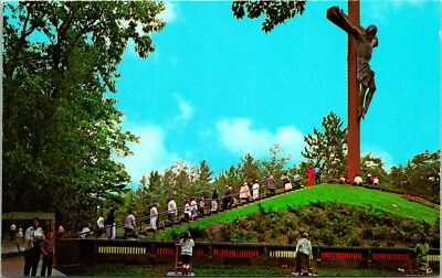 Indian River MI Catholic Shrine Cross Postcard Unused (22239) | eBay