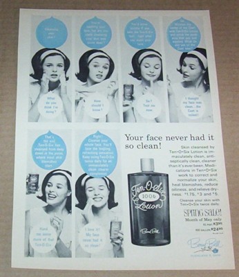 1963 print ad page - Bonne Bell Ten-O-Six 10-0-6 cute girl PAPER ...