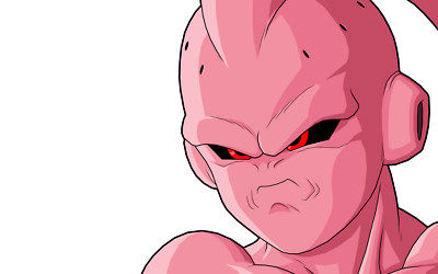 Anime dragon ball z majin buu red eyes simple background Playmat Gaming ...