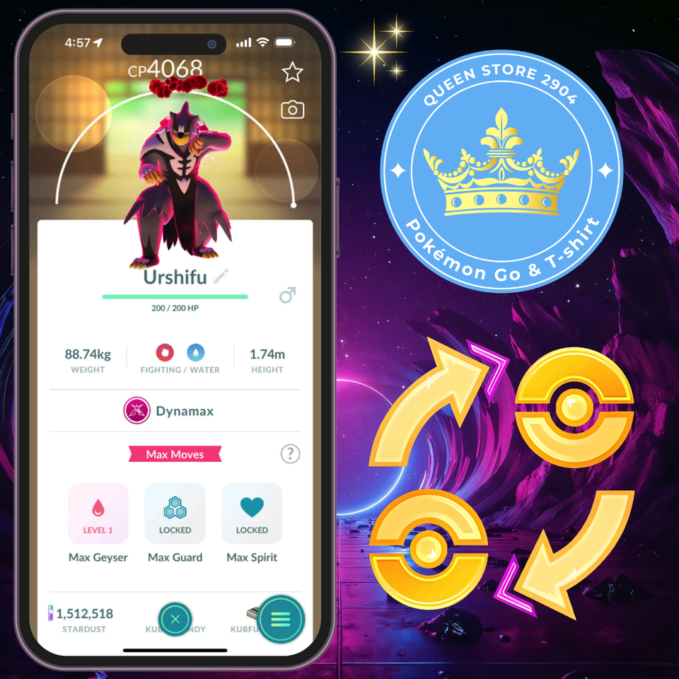 Pokemon Dynamax Urshifu | Level 50 + 3 Movesets — Optimized for PvP ...