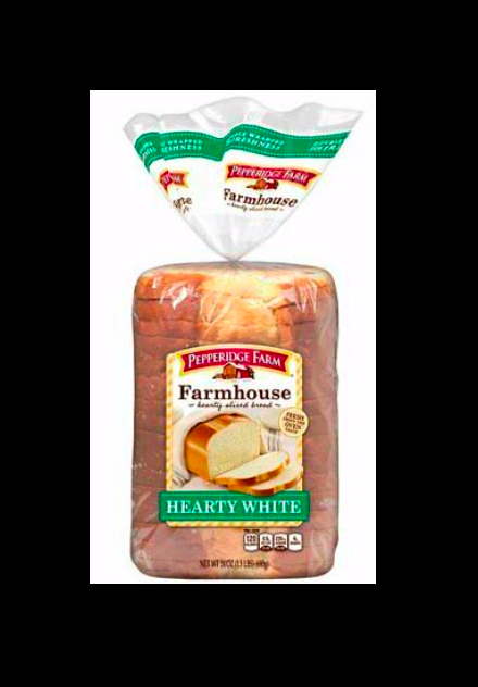 PEPPERIDGE FARM HEARTY WHITE BREAD CRAFTED BAKED 24oz NEW FRESH FAST ...